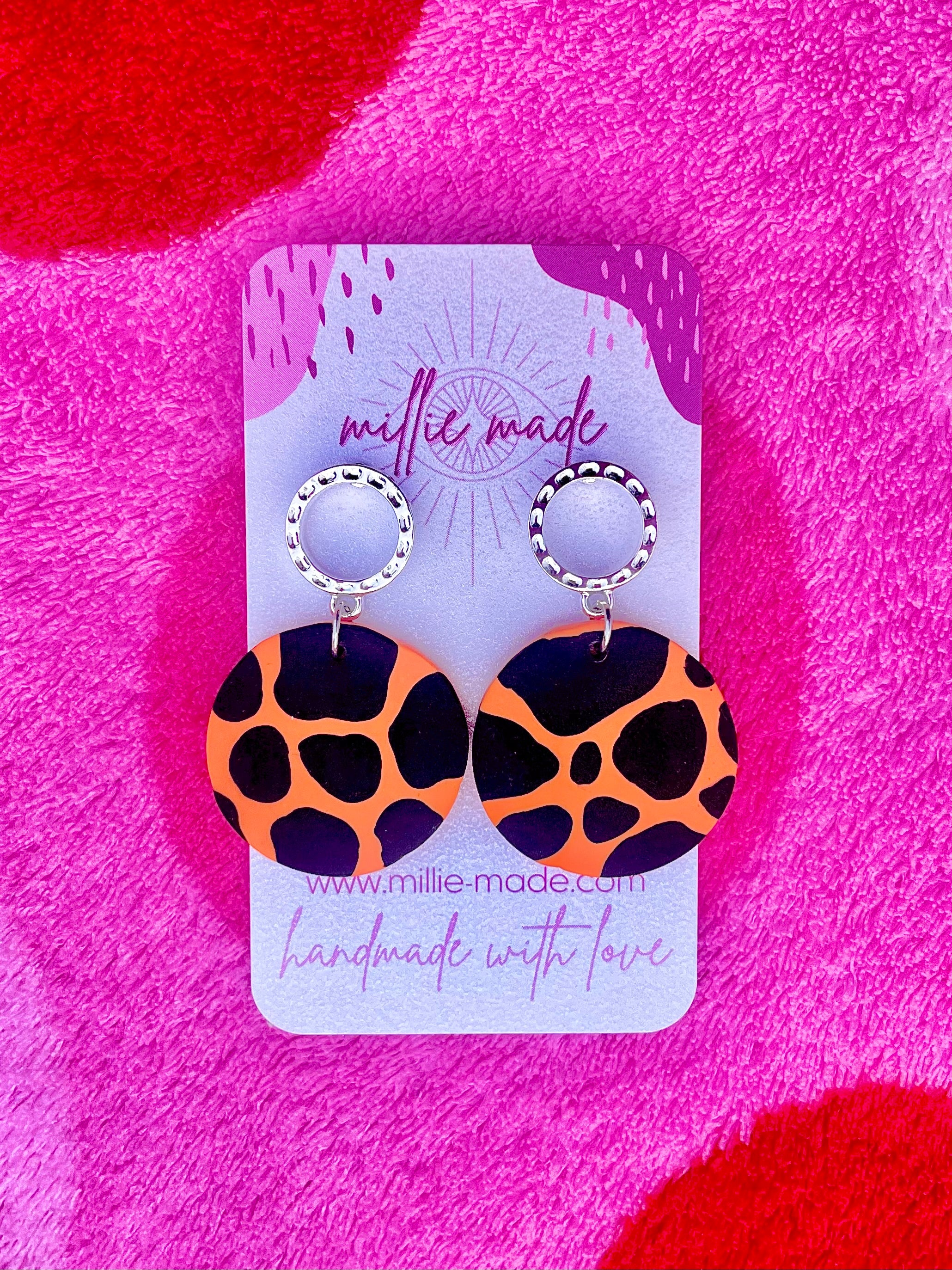 Orange Cow Print – Millie Made